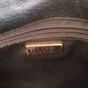Ganson | Bags | Ganson Vintage Woven Black Leather Purse | Poshmark